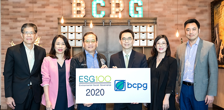 BCPG ติดอันดับหุ้นยั่งยืน “ESG 100” ต่อเนื่อง 3 ปีซ้อน