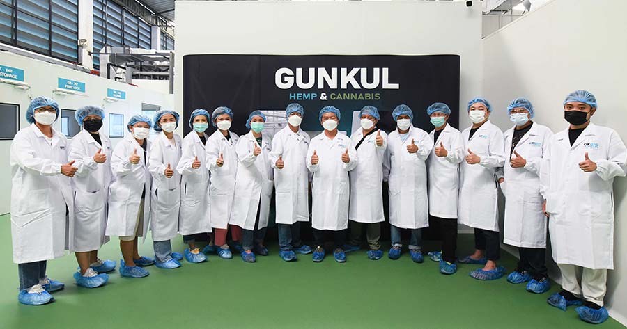 GUNKUL ต้อนรับสื่อมวลชน เยี่ยมชมโรงเพาะปลูกกัญชง-โรงสกัด CBD