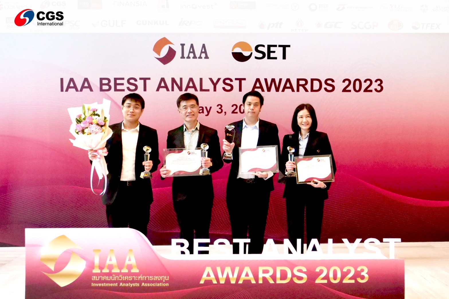 CGSI คว้ารางวัลชนะเลิศ “ทีมวิเคราะห์การลงทุนยอดเยี่ยม” ปี 66